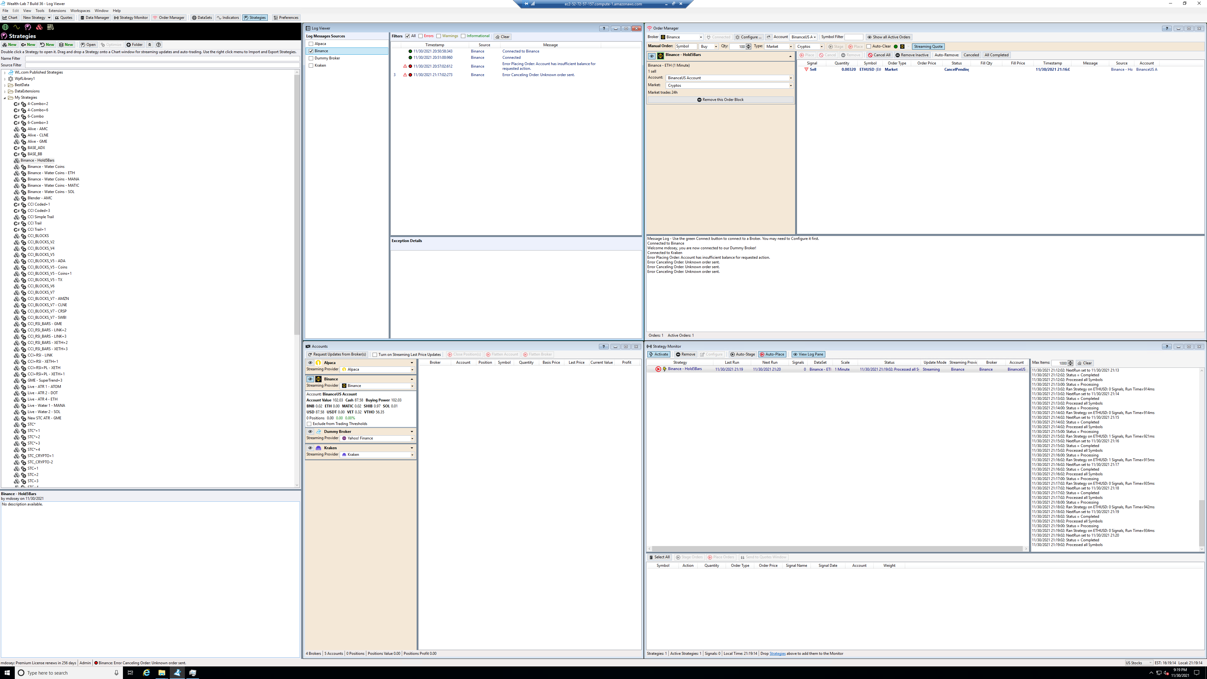 Binance-Filter-failure-LOT-SIZE - WealthLab