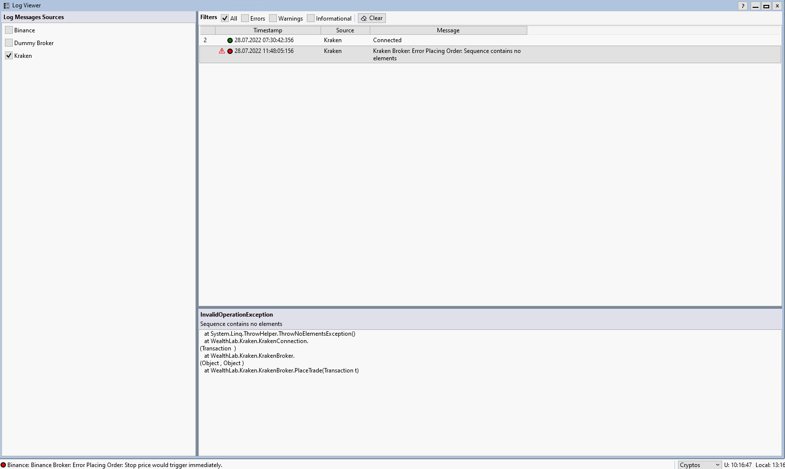Kraken-order-not-executed - WealthLab