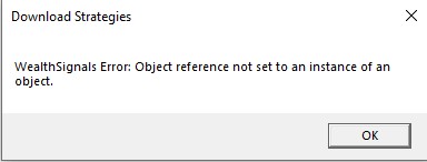 WealthSignals-error-downloading-strategies - WealthLab