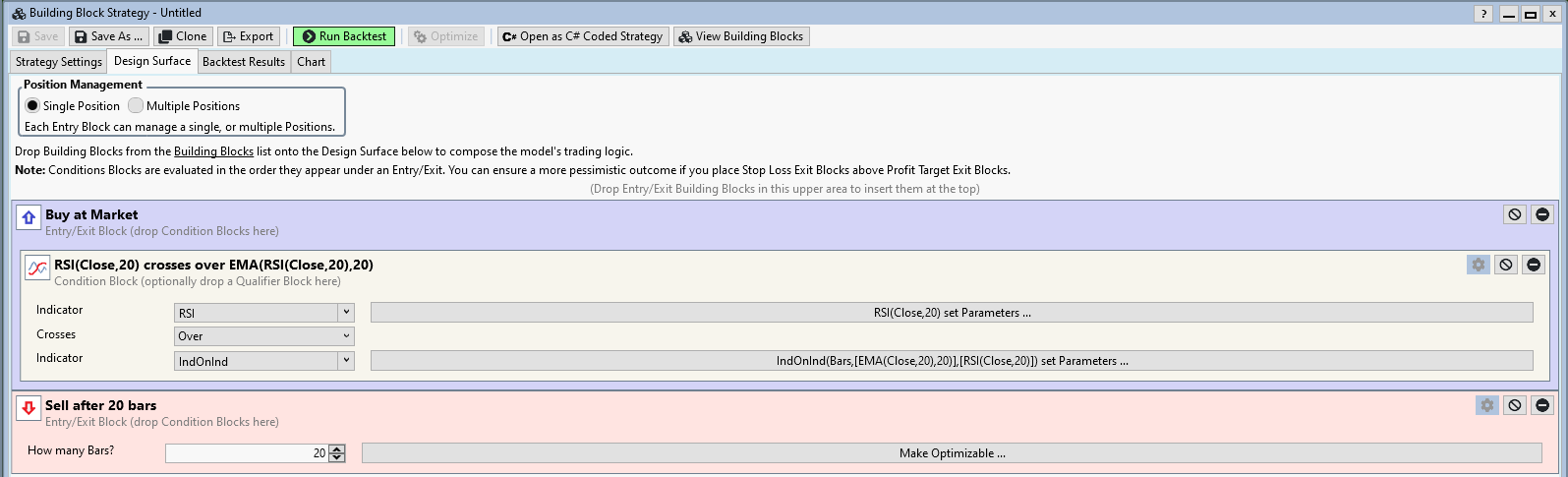 WealthLab - Managing-Panes-in-Strategy-Builder