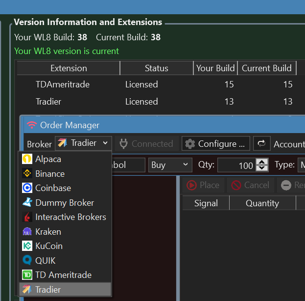 Tradier-B13-disappeared-from-Order-Manager-Resolved-B14 - WealthLab